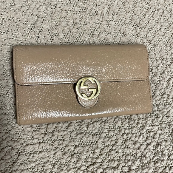 Gucci | Bags | Gucci Interlocking Gg Leather Long Wallet | Poshmark